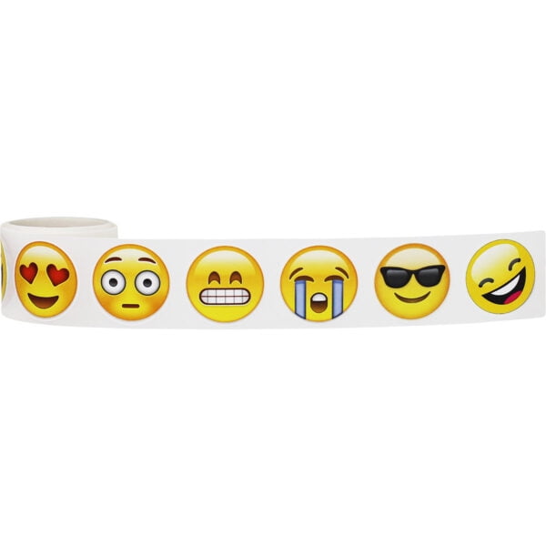 Paper Stickers, Labels & Tags Emoji stickers emoticons mood round faces ...