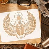1Pc Scarab Egypt Painting Stencil Drawing Template for Wood Signs Paper ...