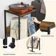 Record Player Stand - 2-Tier Vinyl Storage - MDF Shelves - Walmart.com