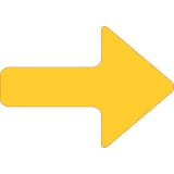 5in x 3.5in Yellow Arrow Sticker Vinyl Sign Symbol Map Pointer Stickers ...