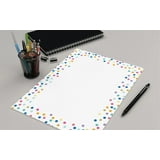 Colorful Dots Stationery - 8.5 x 11 - 60 Letterhead Sheets - B6548 ...