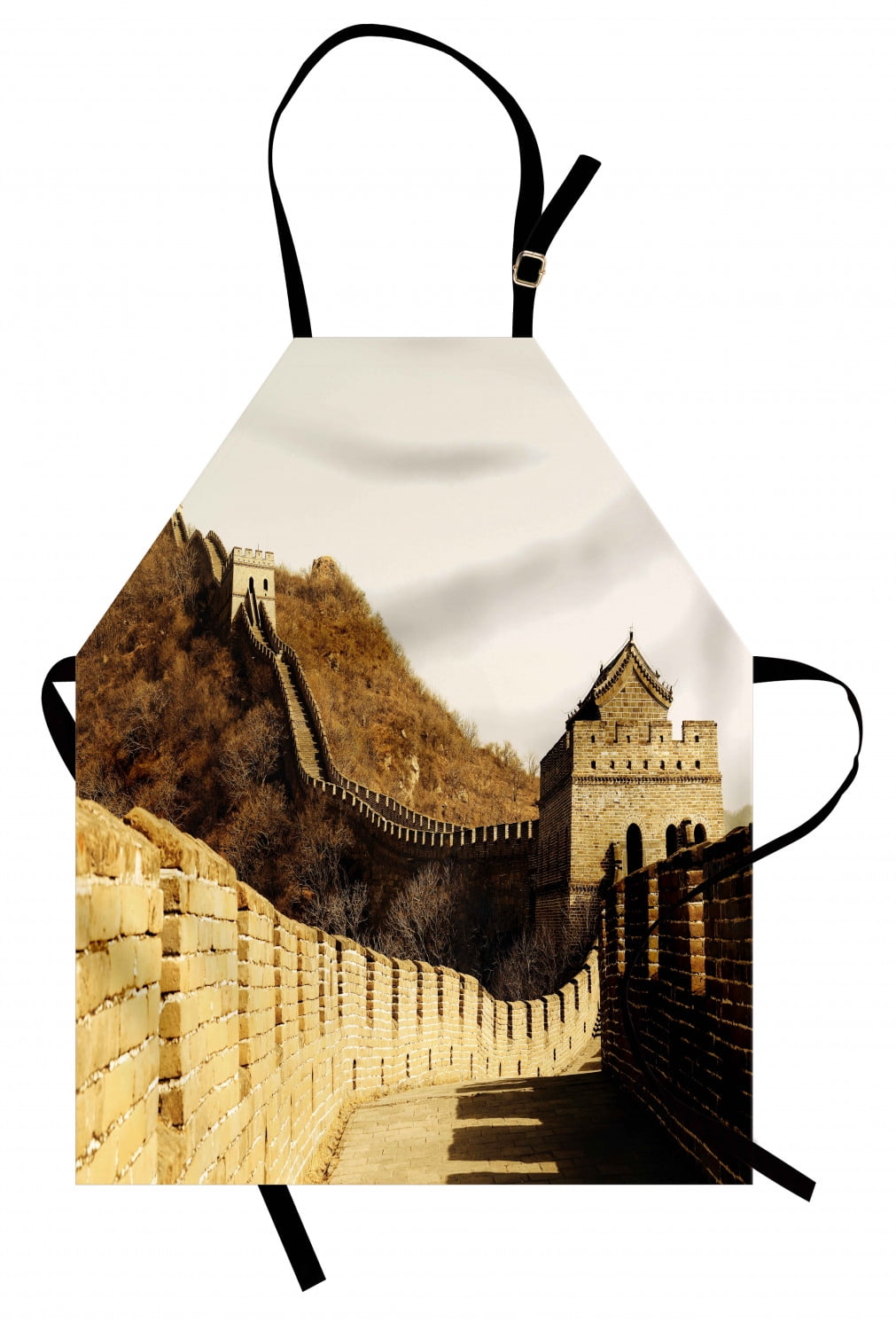 Great Wall of China Apron Ancient Stone Borders on Mountains Famous ...