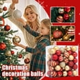 Blarkrus Plastic Christmas Tree Ornaments, 1.6 in Size, 50 Count, Long ...
