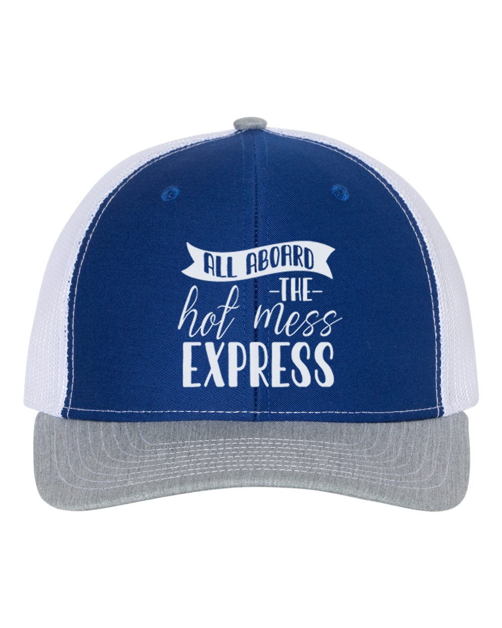 Hot Mess Cap, All Aboard The Hot Mess Express, Snapback, Trucker Hat ...