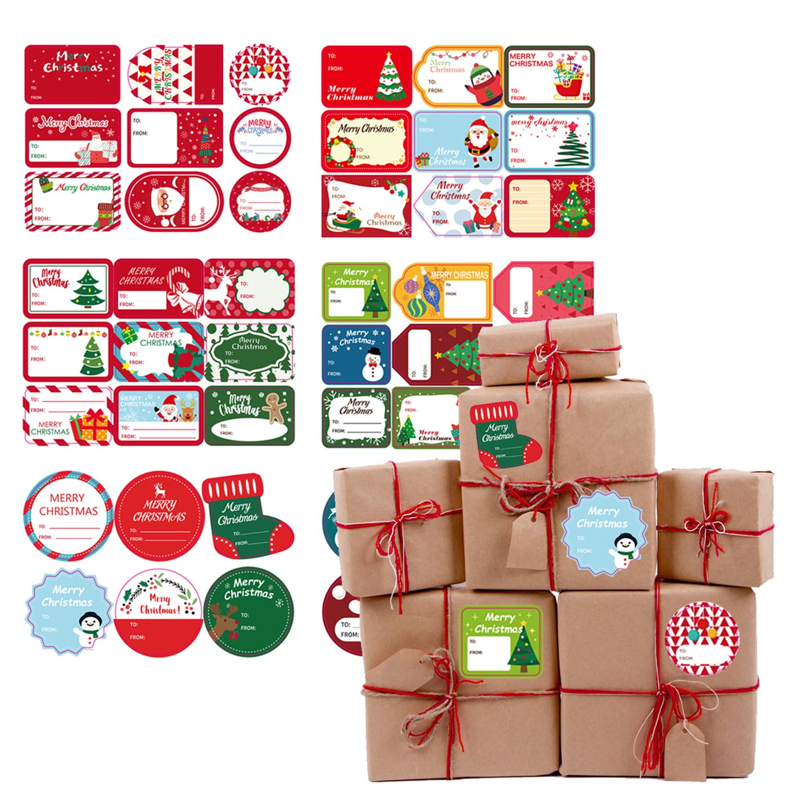 Ayyufe 2 Sheets Label Stickers Vibrant Color Self-Adhesive Paper ...
