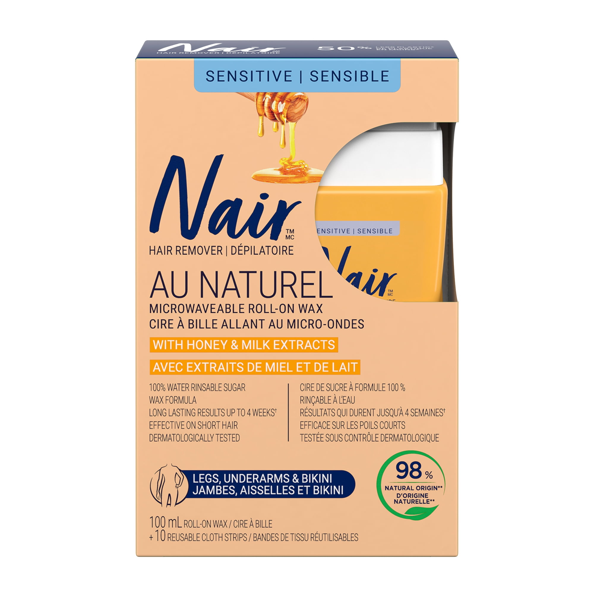 Click here for Nair Au Naturel Roll-On Sugar Wax For Dry & Sensit... prices