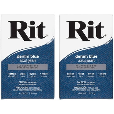 Rit All Purpose Powder Dye, Denim Blue 1 1/8 oz - Walmart.com