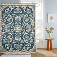 Bathroom Shower Curtain Retro Boho Pattern Waterproof Shower Curtains ...