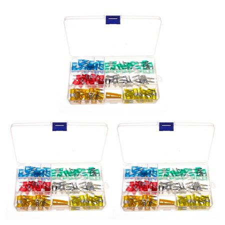 yingyy 120 Pieces Micro Car Fuses Insert Kit with Box 5/10/15/20/25/30A ...