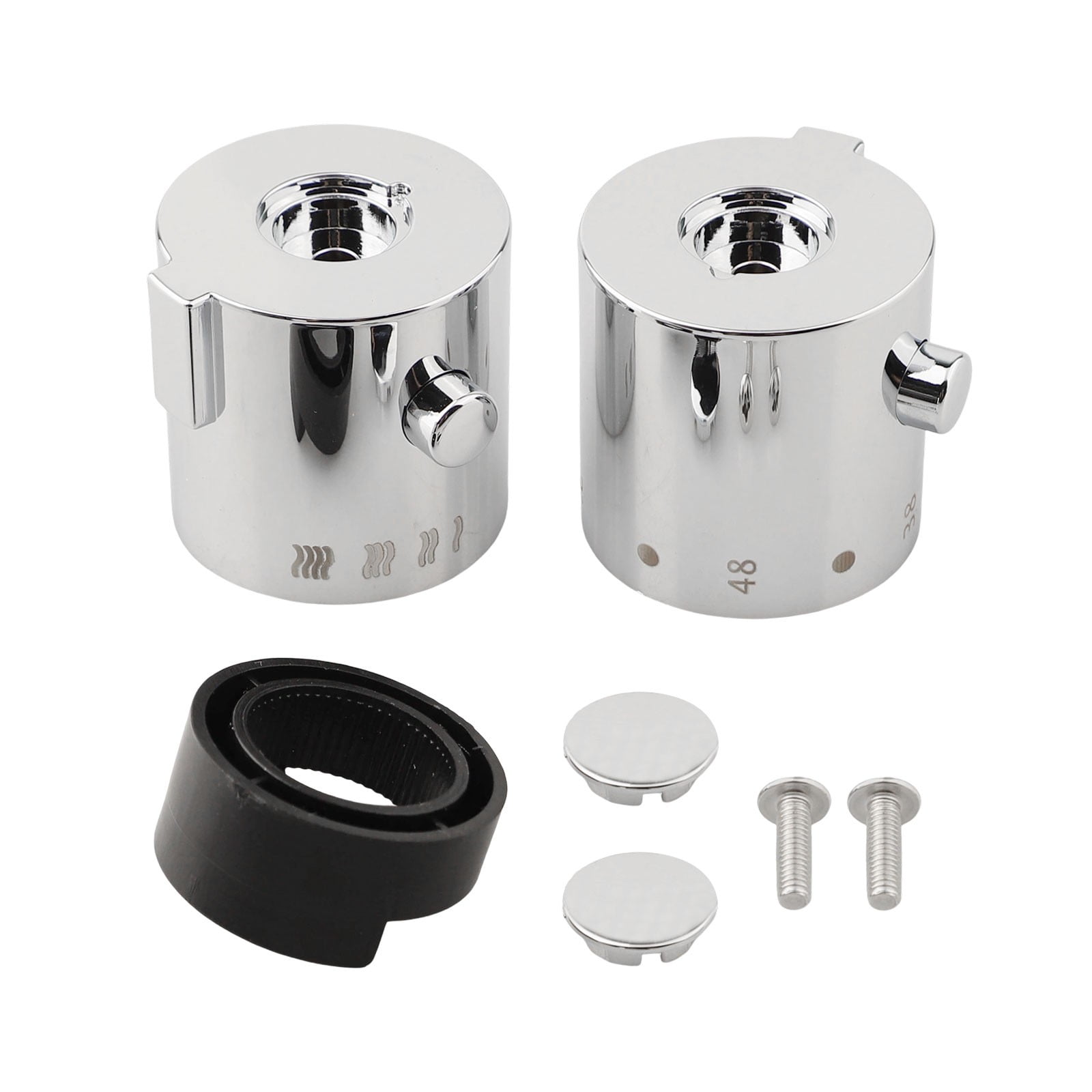Shower Temperature Control Handle Knob Chrome Thermostatic Handle ...