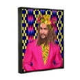 Stupell Industries Bold Patterned Actor Portrait Abstract Painting ...
