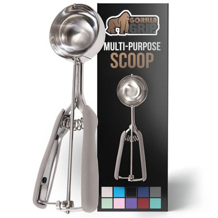 gorilla grip Premium Stainless Steel, Spring-Loaded Scoop for Fruit ...