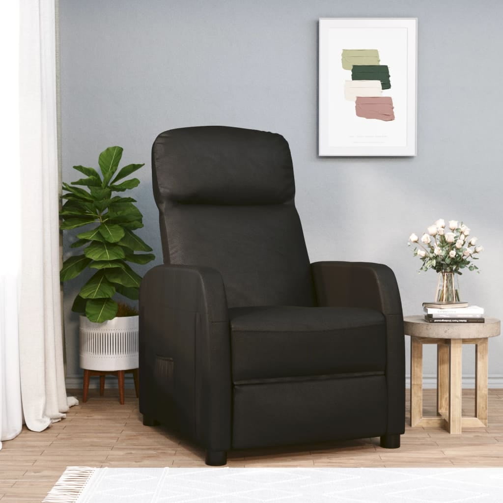 Click here for Vidaxl Recliner Chair Black Faux Leather prices