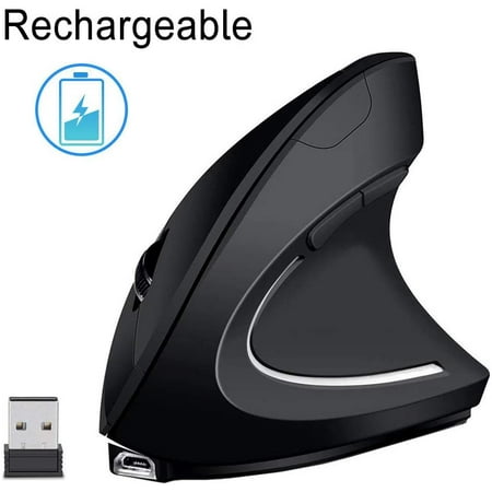 Rechargeable Ergonomic Wireless Mouse, Vertical Wireless Mouse Dpi 800 ...