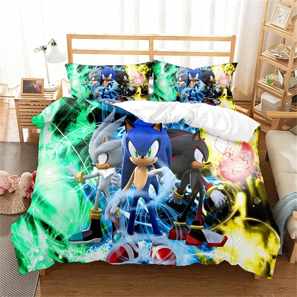 Click here for Yingd Duvet Cover Set Reversible Sonic Bedding Qui... prices