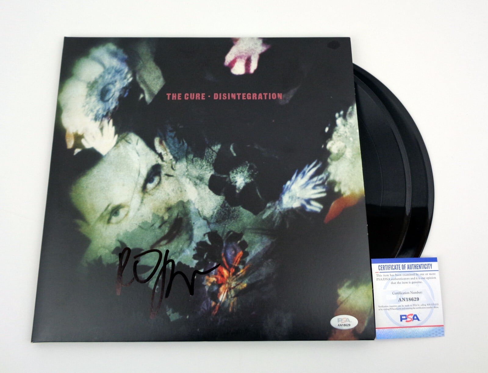 Robert Smith The Cure Signed Autograph Disintegration Vinyl Record ...