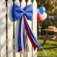 250th Anniversary Large Patriotic Bow, Red White Blue Decorative Door ...