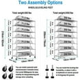 NSF Heavy-Duty 7-Tier Metal Shelving Unit - 2450 lbs Capacity ...