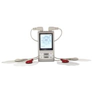Digital 4-channel EMS/TENS unit, portable/battery, 9v adapter, complete ...