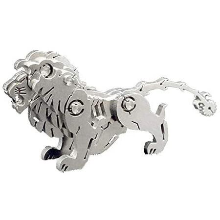 Assembly DIY Metal Model Kits 3D Puzzle for Adults to Build Lion (Lion ...