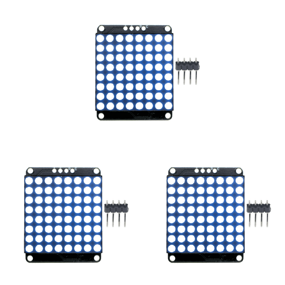 8x8 HT16K33 LED Dot Matrix DIY Kit 5V MCU Módulo Control Pantalla ...