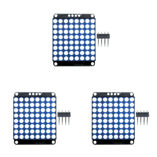 8x8 HT16K33 LED Dot Matrix DIY Kit 5V MCU Módulo Control Pantalla ...