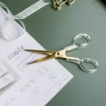 Stylish Gold Scissors, Stainless Steel Blade, Clear Acrylic Handle ...