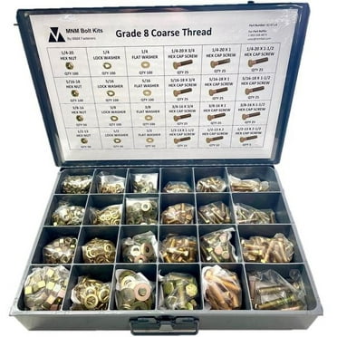 1275 Piece Metric 8.8 Coarse Thread Bolt & Nut Drawer Assortment ...
