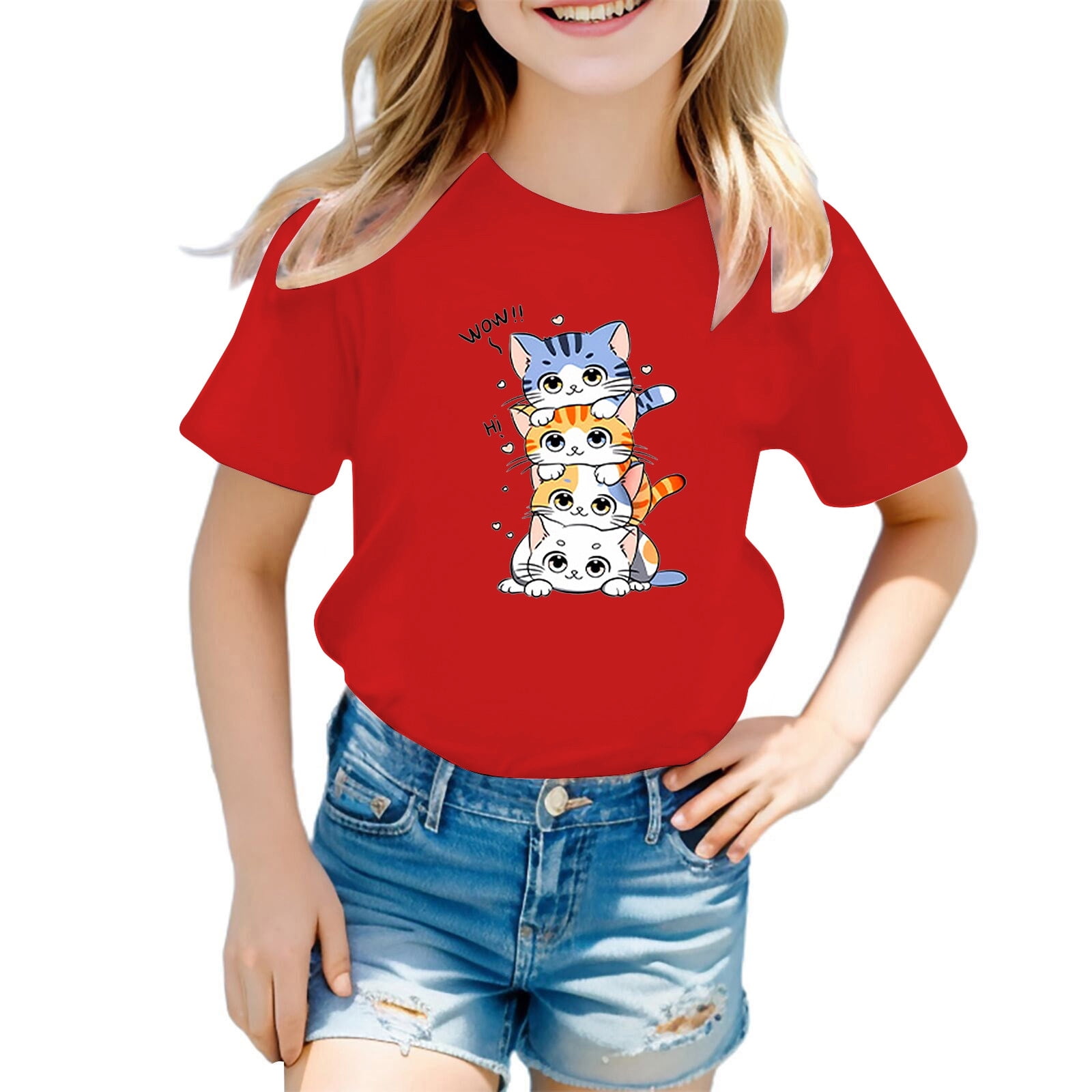 Click here for Rovga Kid Girls T Shirt 7-8 Years Cartoon Graphic... prices