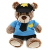 DolliBu Brown Bear Police Officer Plush Toy - Super Soft Plush with Red ...