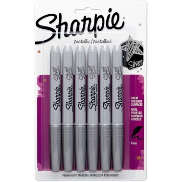 Sharpie Metallic Marker Set, Carded Packaging, Fine, 3-Colors - Walmart.com