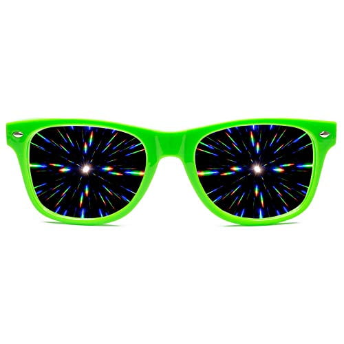 Buy GloFX Ultimate Diffraction Glasses - 3D Prism Effect EDM Rainbow ...