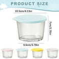 FURNIX 4Pc Airtight Glass Mixing Bowls,Reusable Lidded Cooking Baking ...