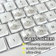 Keyboard Stickers for Long Nails, 24PCS Raised Long Nail Keyboard Cover ...