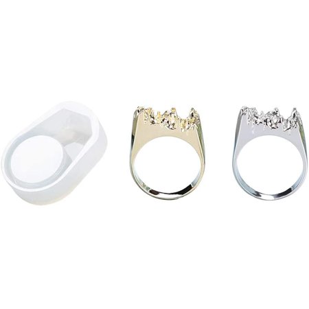 Ring Mold,Ring, 3 Pieces/Set Uv Crystal poxy DIY Ring Silicone Mold ...