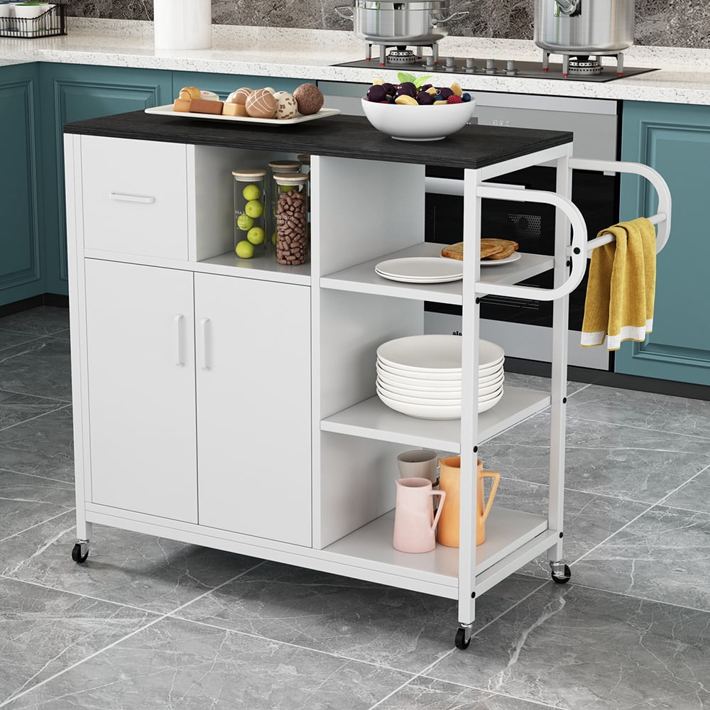 CJC Storage Cabinet on Wheels, Utility Storage Locker Cabinet for Home ...