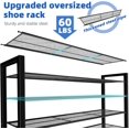 Shoe Rack Holds 60 Pairs, 12 Tier Shoe Organizer, Heavy Duty Large ...