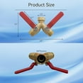 YUYAN-2-way brass garden hose separator, Y-valve hose separator ...