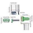 USB 2.0 PCB Mount Connector USB 4Pin/USB C 5Pin PCB Mount Socket 90 ...