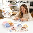 DIY Beaded Whale Figurine Pony Bead Craft Kit | Complete Adult Handmade ...