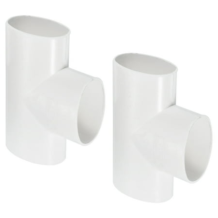 Uxcell PVC Water Pipe 3 Ways T-Shape Elbow Fitting 58x36mm ID Tube ...