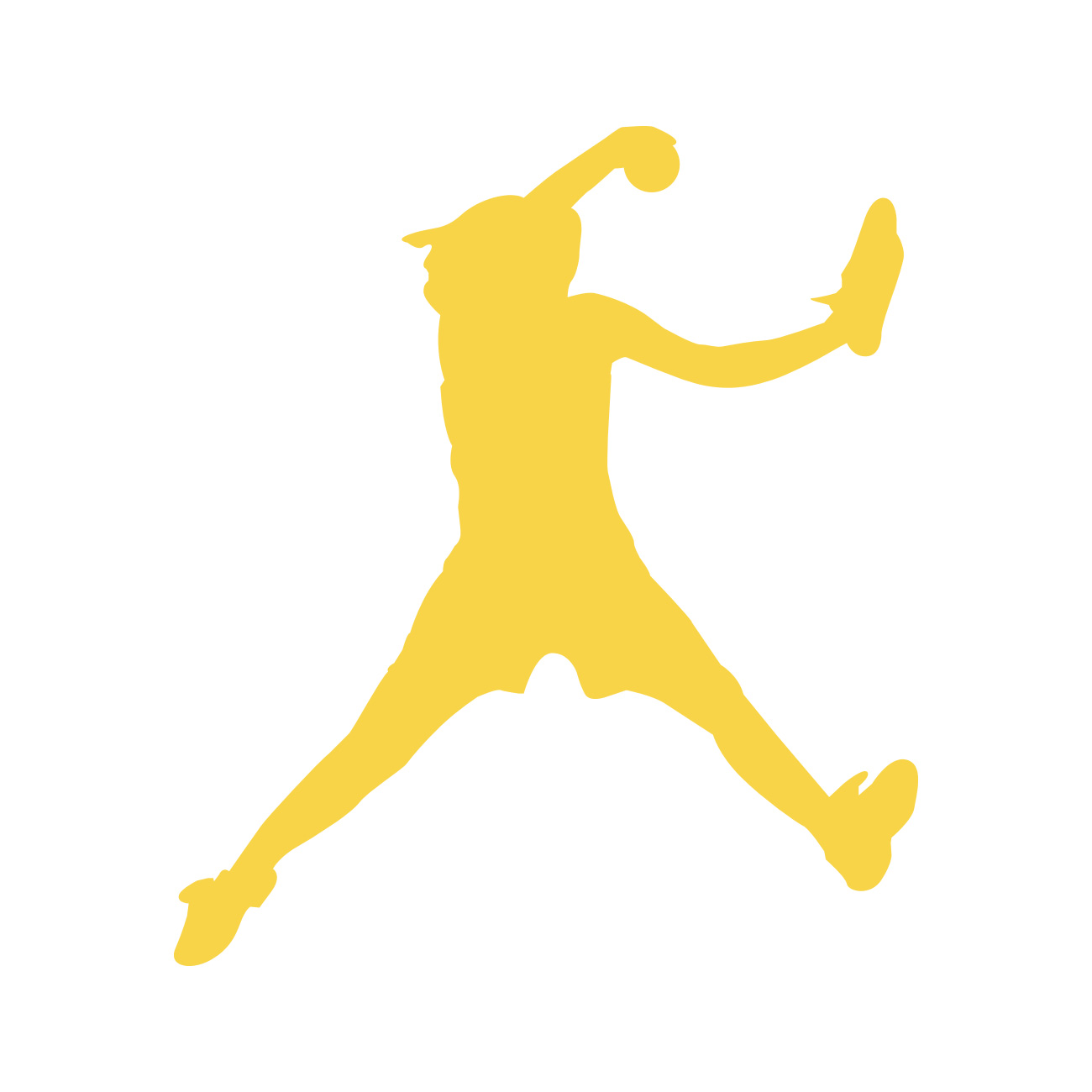 Softball Pitcher Sticker Decal Die Cut - Self Adhesive Vinyl ...