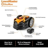 LawnMaster OcuMow™ Robot Lawn Mower for Small Yards, 1000 sq ft ...