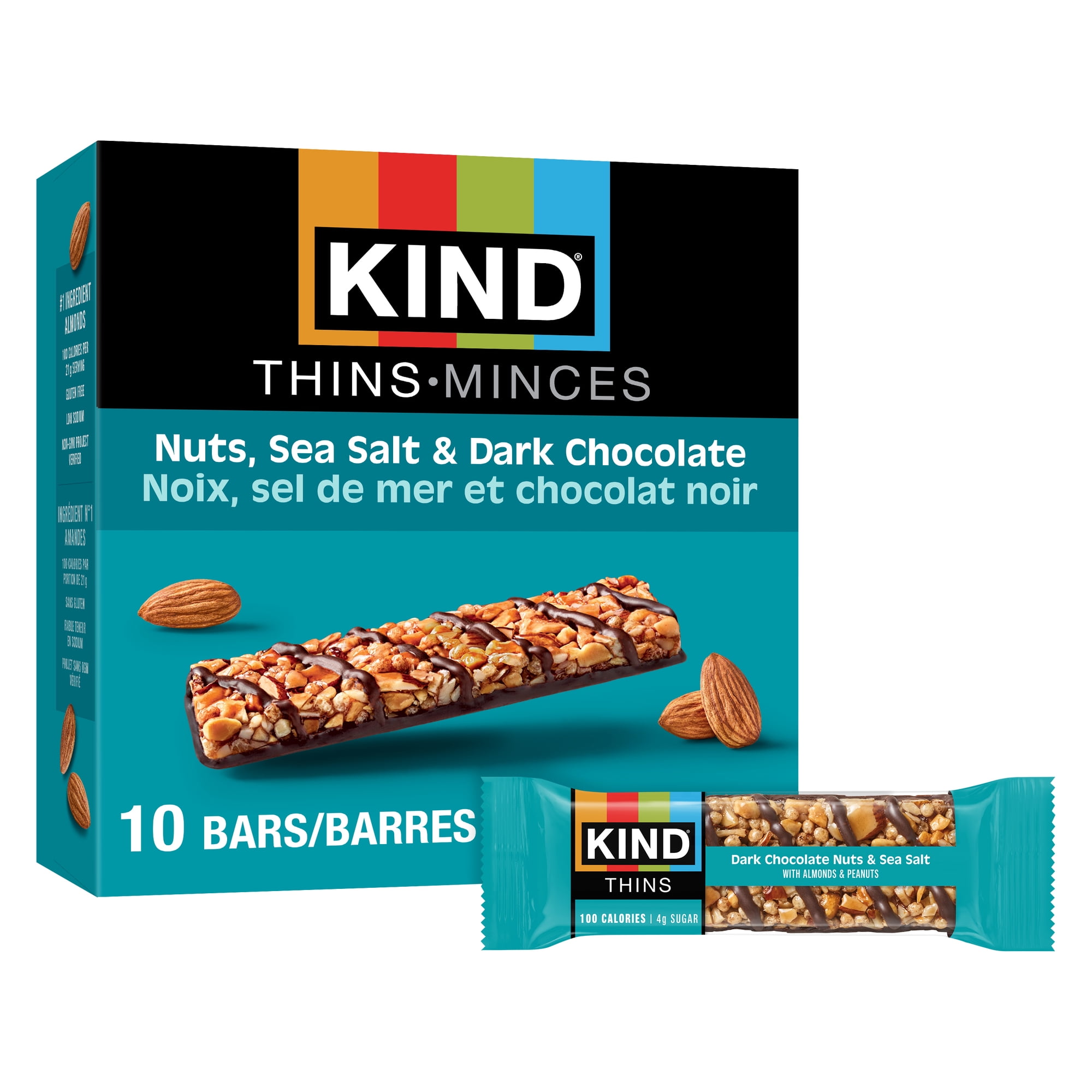 Click here for Kind Bar Kind Thins  Nuts Sea Salt & Dark Chocolat... prices