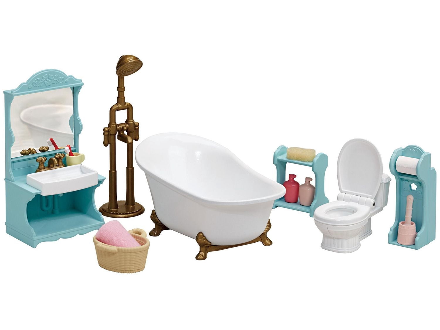 Calico Critters Bubbly Bathroom Set, Complete Furniture Set - Walmart.ca