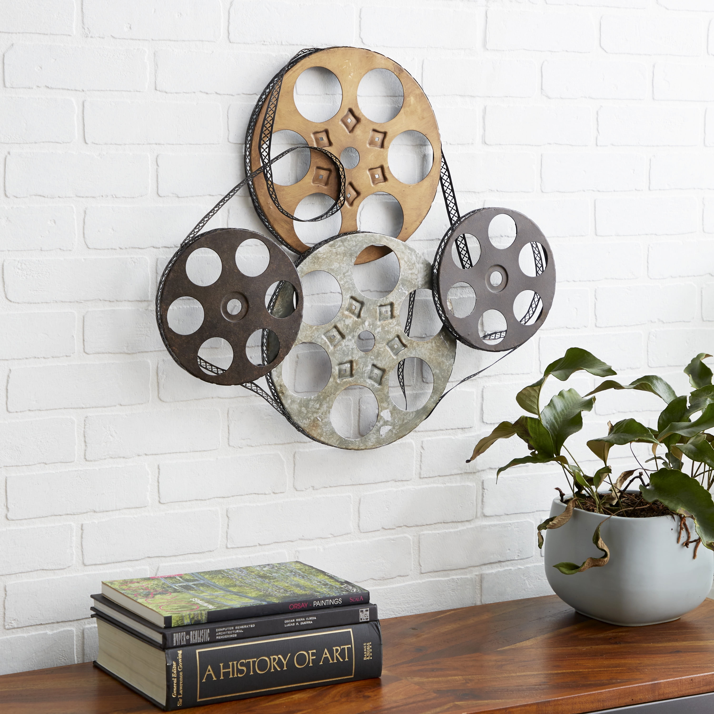 DecMode Multi Colored Metal Reels Film Wall Decor - Walmart.com