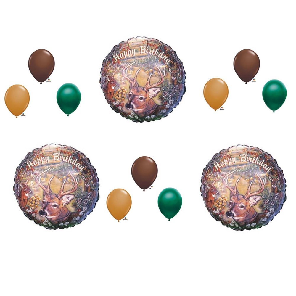 deer hunting camouflage birthday party balloons favors decorations ...