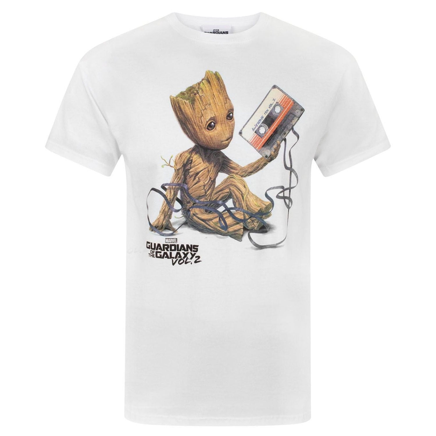 Click here for Guardians Of The Galaxy Mens Vol 2 Groot Tape T-Sh... prices