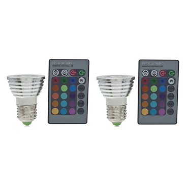 Color Changing Light Bulbs with Remote,5W E27 LED High Power Bulb ...
