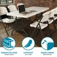 Lifetime 6' Commercial Grade High-Quality Folding Table, White ...